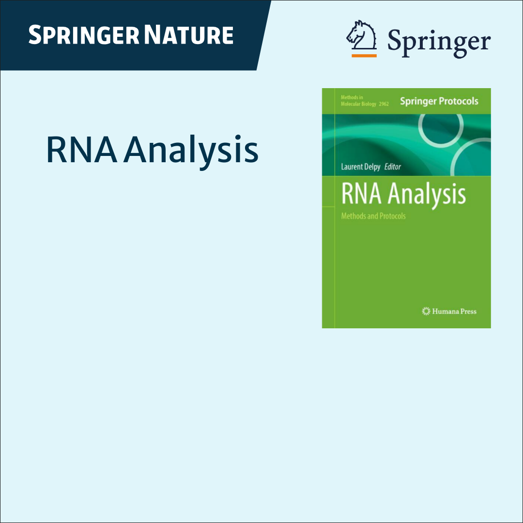 Publication of a new volume on RNA analysis: several CRIBL researchers contribute to this ...