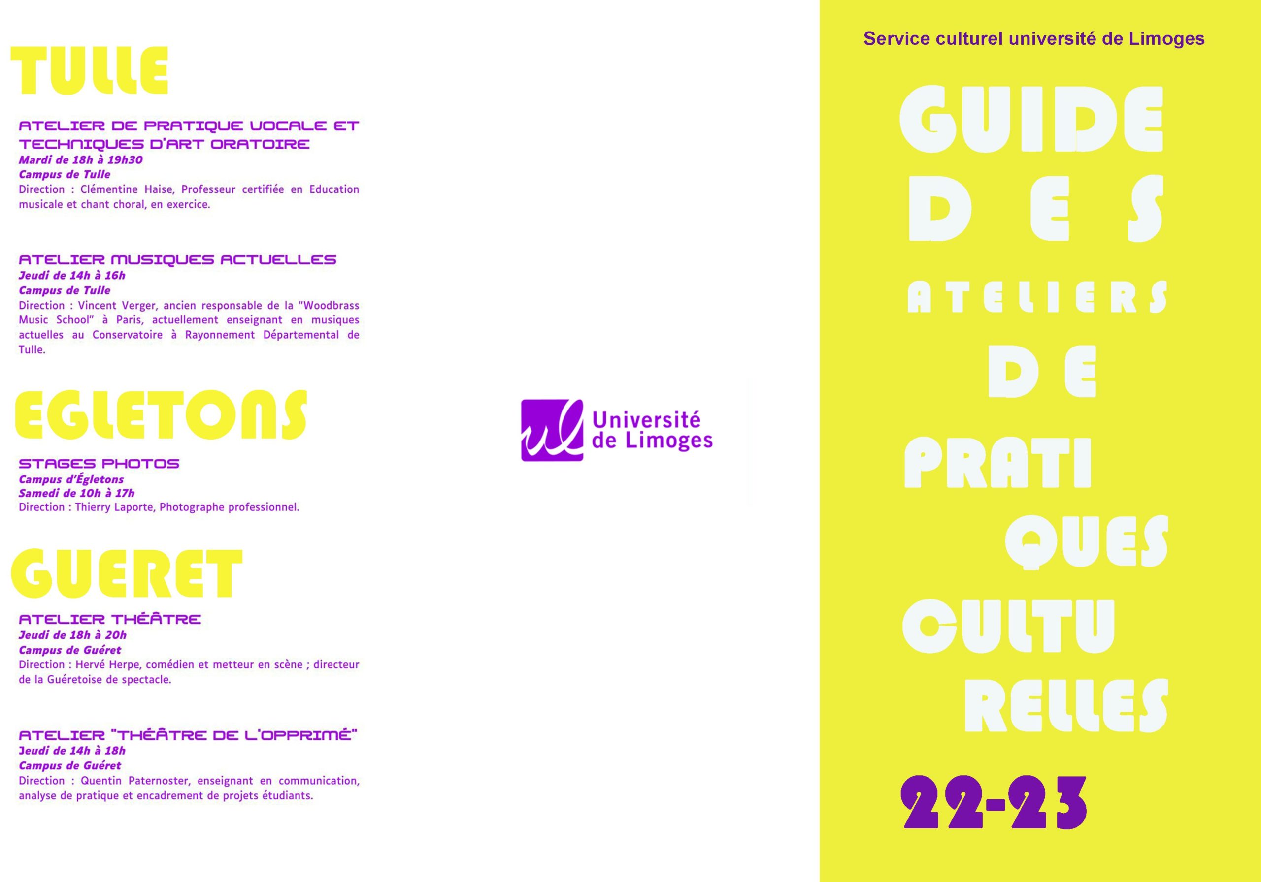 Recto print | Service Culturel