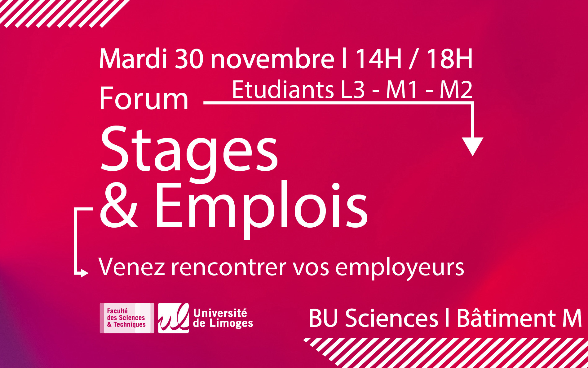 Forum stages - Faculté des Sciences et Techniques - 14h à 18h - 30 nov ...