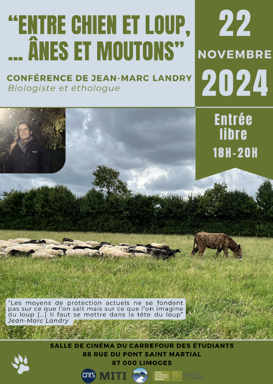 Conférence | Jean-Marc Landry : « Entre chien et loup, ânes et mouton