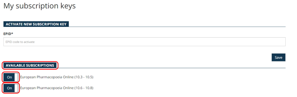 pharmacopee_my_subscription_keys - Service Commun de la Documentation