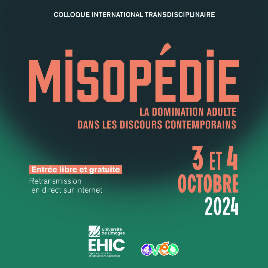 Colloque | Misopédie : La domination adulte dans les discours contemporains artistiques ...